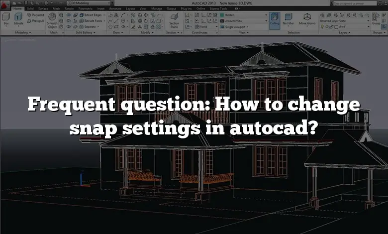 Frequent question: How to change snap settings in autocad? - CADdikt Frequent question: How to change snap settings in autocad? - CADdikt