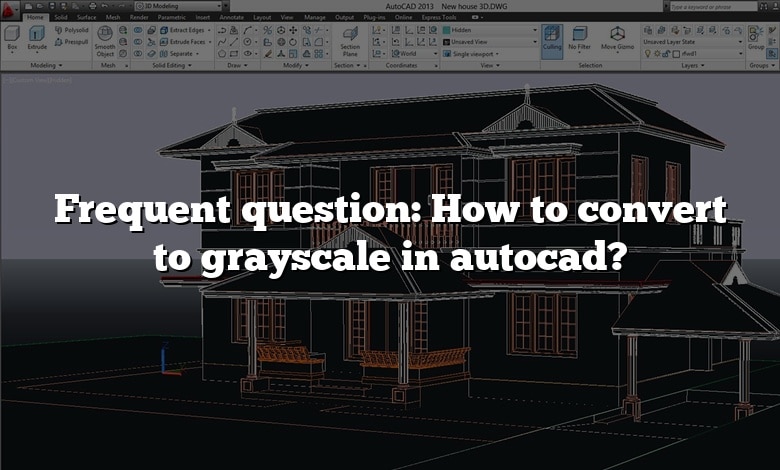 Frequent question: How to convert to grayscale in autocad? - CADdikt