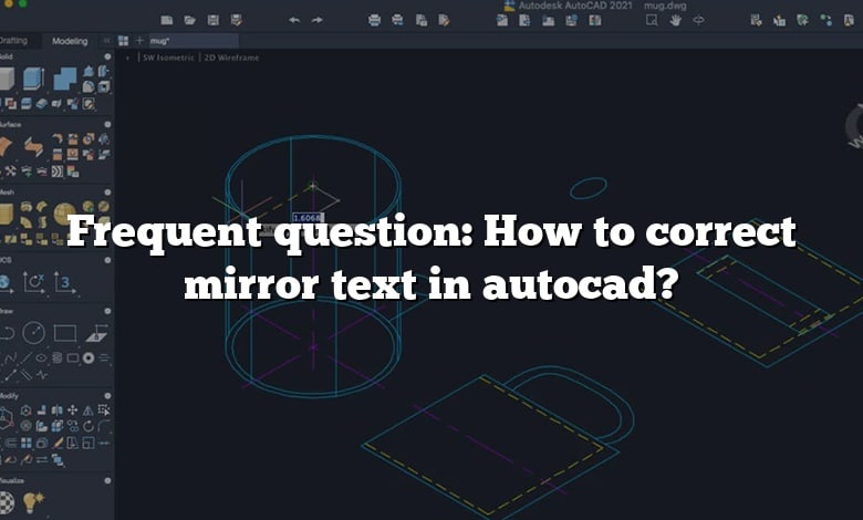 Frequent question: How to correct mirror text in autocad? - CADdikt