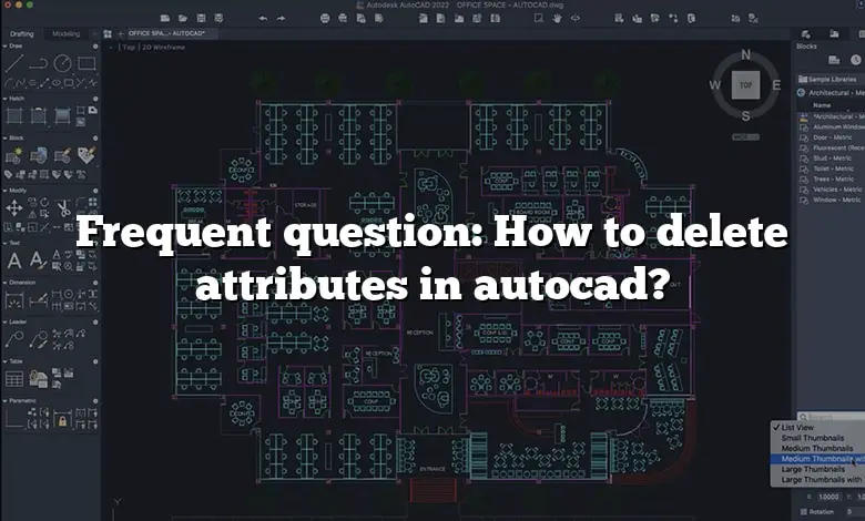Frequent question: How to delete attributes in autocad? - CADdikt