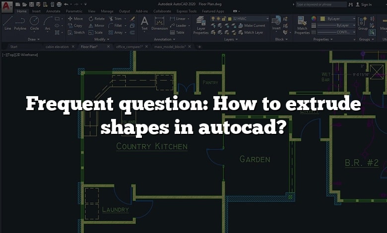 Frequent question: How to extrude shapes in autocad? - CADdikt