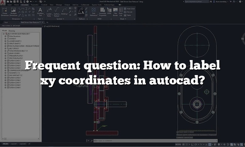 Frequent question: How to label xy coordinates in autocad? - CADdikt