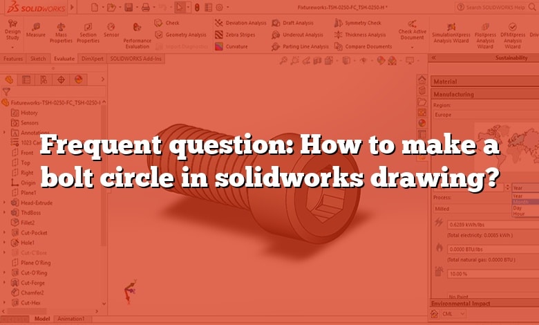 Frequent question: How to make a bolt circle in solidworks drawing ...