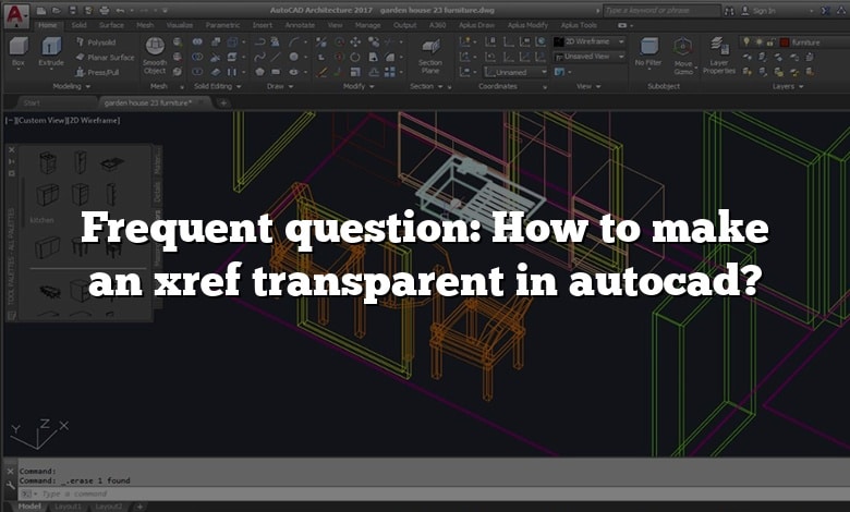 Frequent question: How to make an xref transparent in autocad? - CADdikt