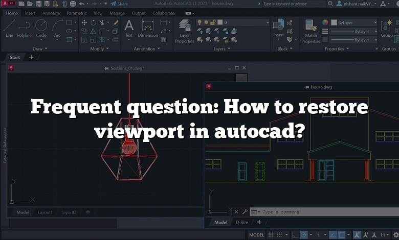 Frequent question: How to restore viewport in autocad? - CADdikt