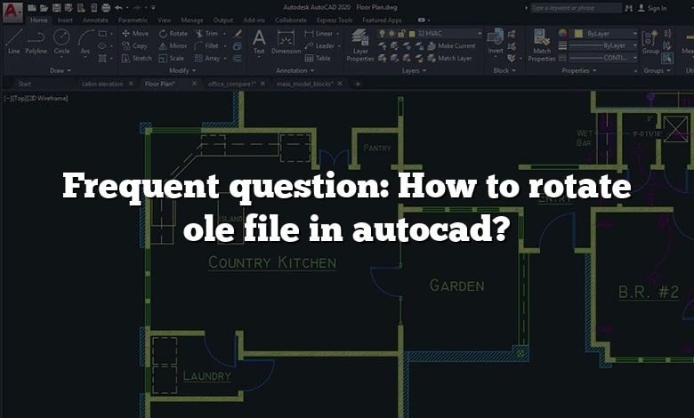 Frequent question: How to rotate ole file in autocad? - CADdikt