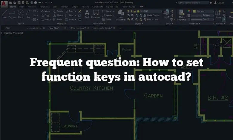 Frequent question: How to set function keys in autocad? - CADdikt