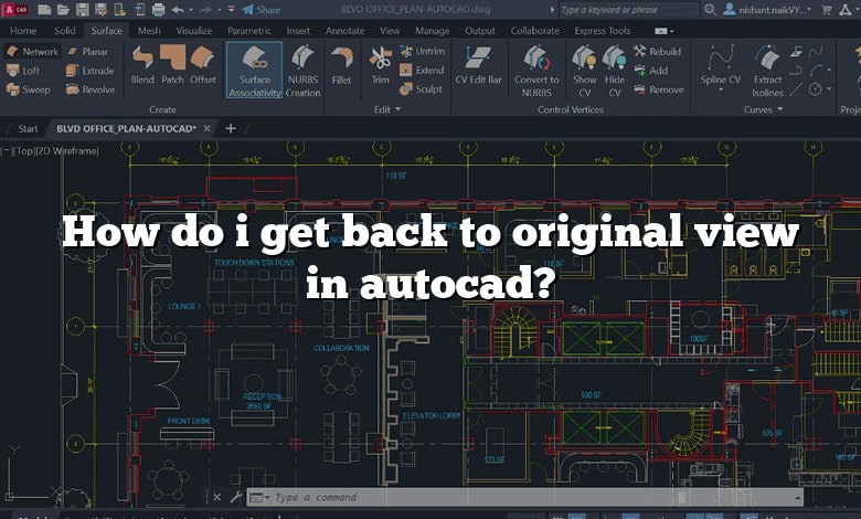 How do i get back to original view in autocad? - CADdikt