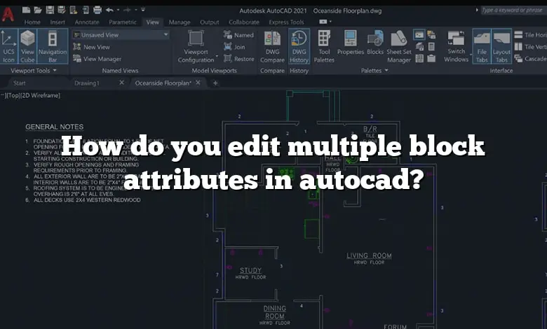 How Do You Edit Multiple Block Attributes In Autocad Caddikt