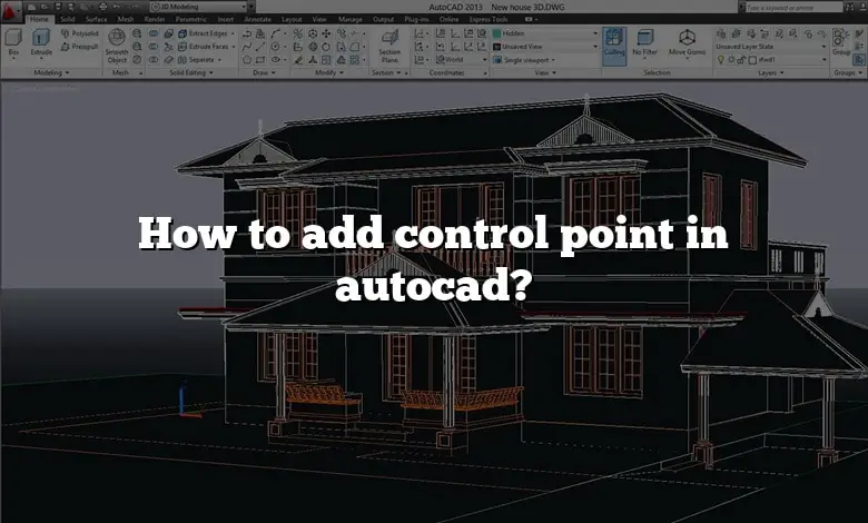 How to add control point in autocad? - CADdikt