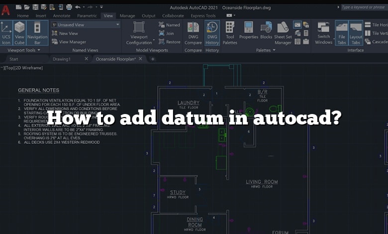 How to add datum in autocad? - CADdikt