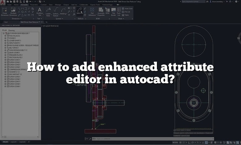 How to add enhanced attribute editor in autocad? - CADdikt