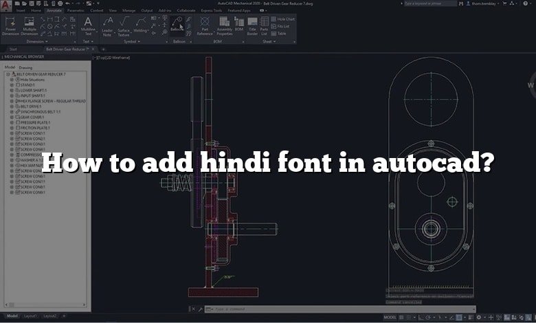 How to add hindi font in autocad? - CADdikt