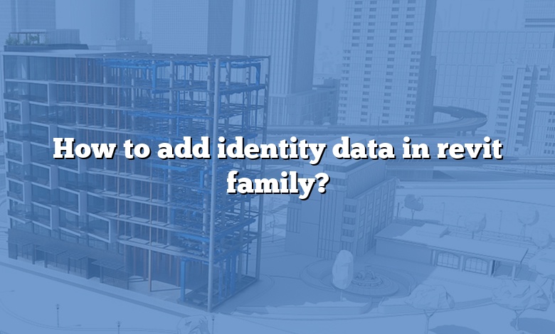 How to add identity data in revit family? - CADdikt
