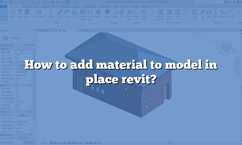 How to add material to model in place revit? - CADdikt