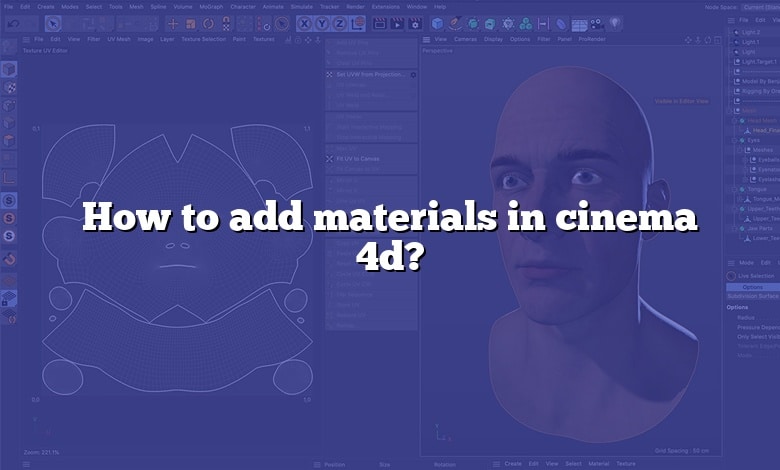 How to add materials in cinema 4d? - CADdikt
