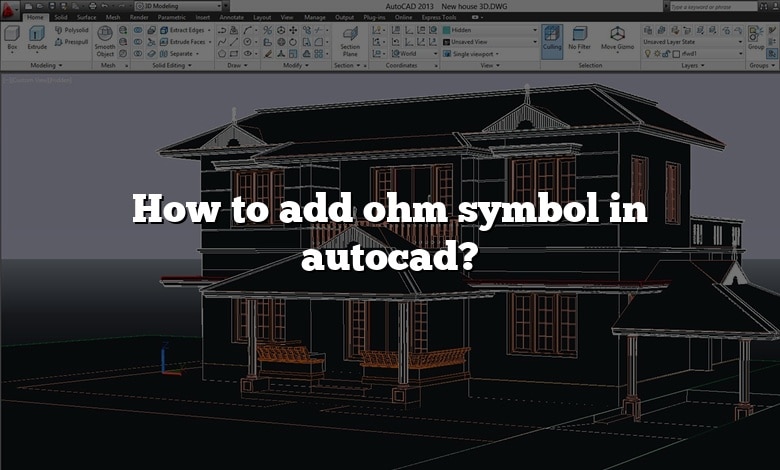 How to add ohm symbol in autocad? - CADdikt