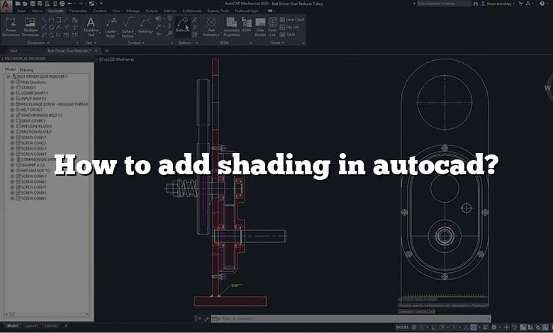 How to add shading in autocad? - CADdikt