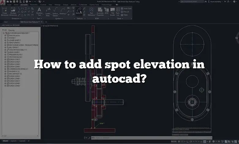 How to add spot elevation in autocad? - CADdikt