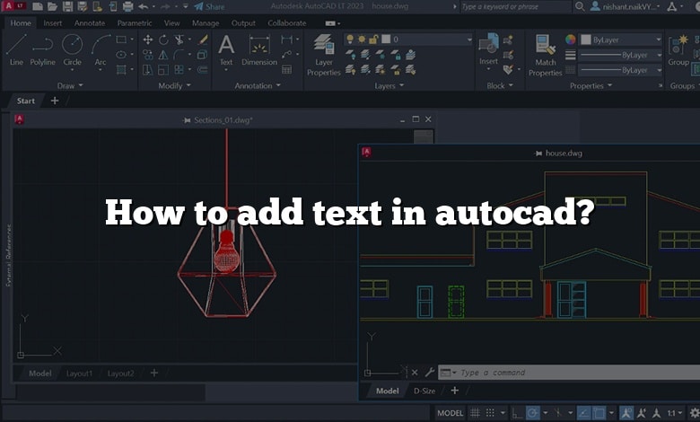 How To Add Text In Autocad Caddikt