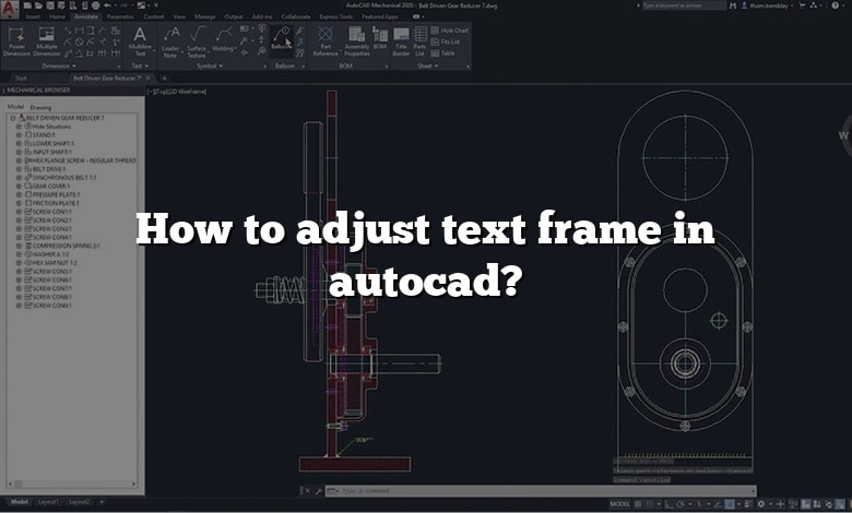 How to adjust text frame in autocad? - CADdikt