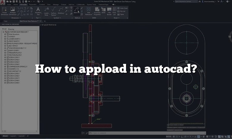How to appload in autocad? - CADdikt