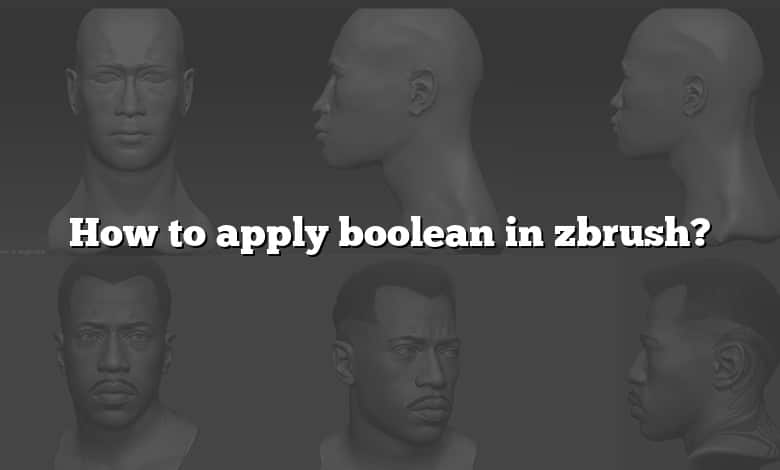 How to apply boolean in zbrush? - CADdikt