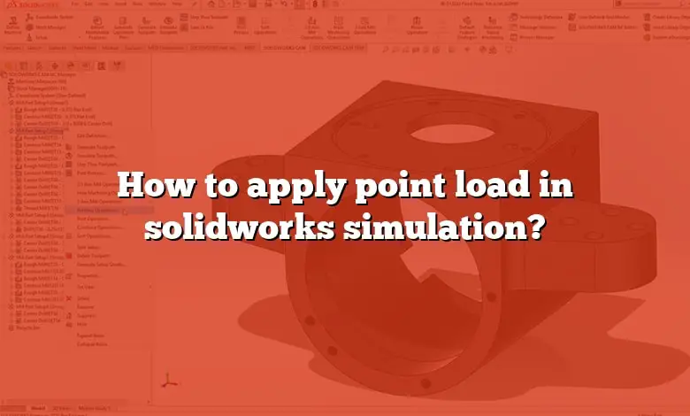 How to apply point load in solidworks simulation? - CADdikt