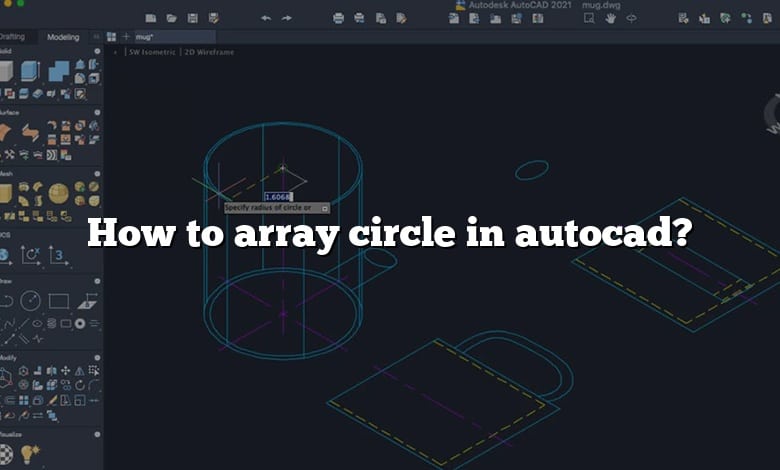 How to array circle in autocad? - CADdikt
