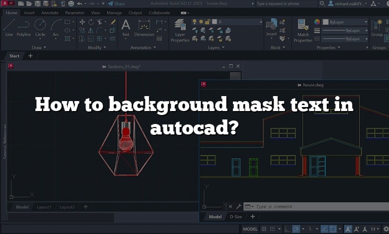 How to background mask text in autocad? - CADdikt
