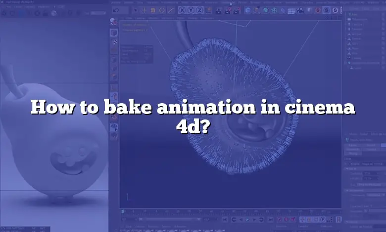 How to bake animation in cinema 4d? - CADdikt