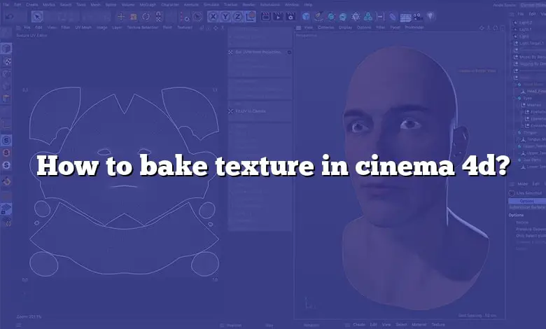 How to bake texture in cinema 4d? - CADdikt