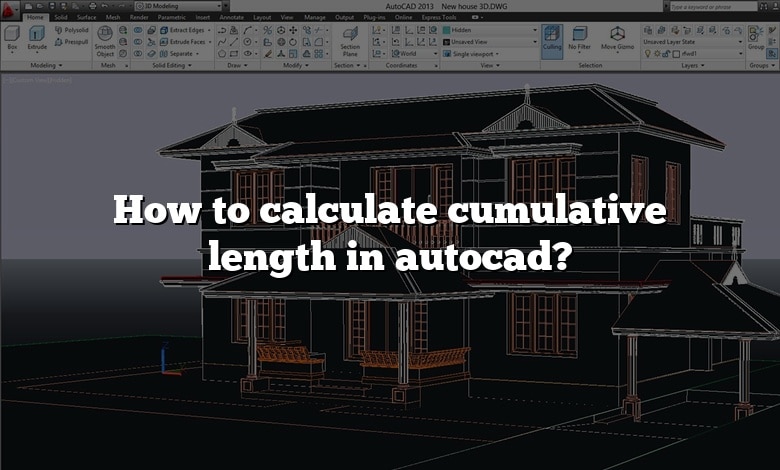 How to calculate cumulative length in autocad? - CADdikt