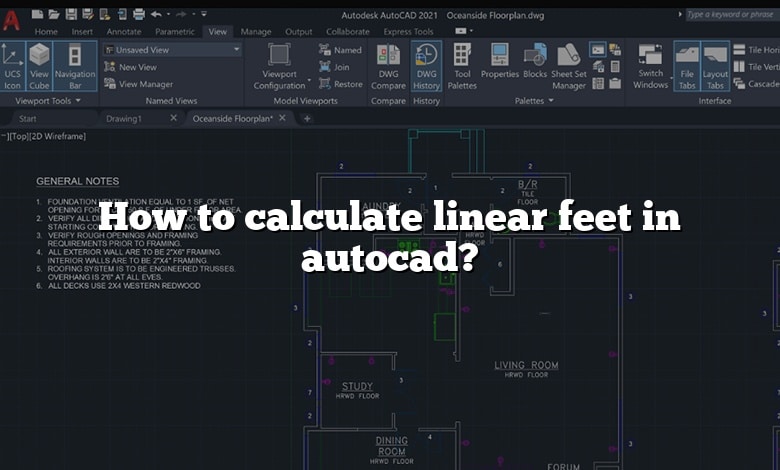 How to calculate linear feet in autocad? - CADdikt