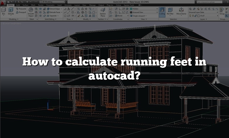 How to calculate running feet in autocad? - CADdikt