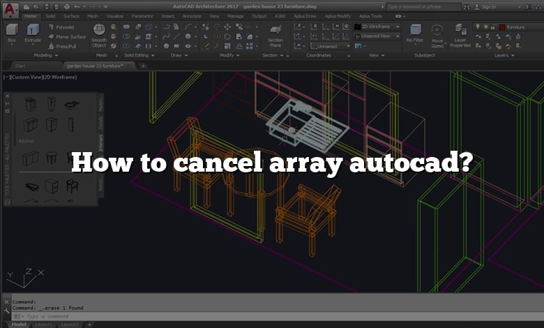 How to cancel array autocad? - CADdikt