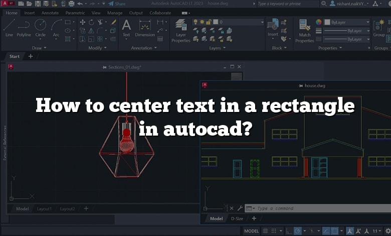 How to center text in a rectangle in autocad? - CADdikt