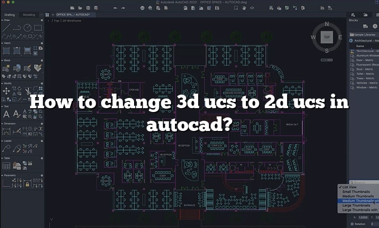 How to change 3d ucs to 2d ucs in autocad? - CADdikt