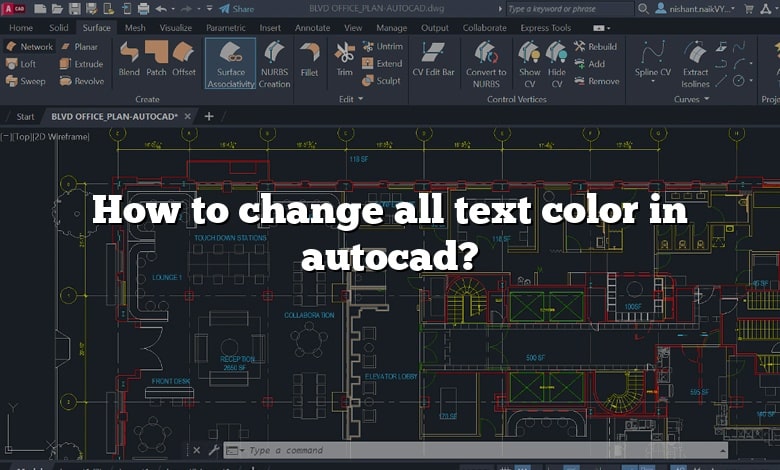 How to change all text color in autocad? - CADdikt How to change all text color in autocad? - CADdikt