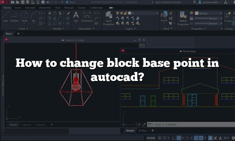 How to change block base point in autocad? - CADdikt