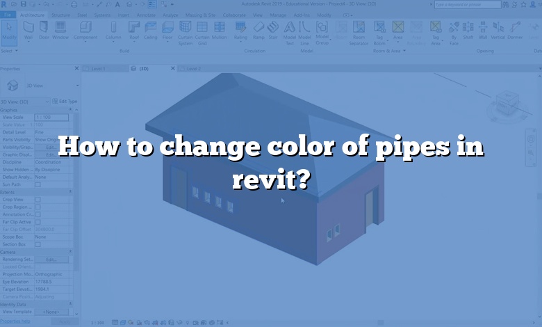 How to change color of pipes in revit? - CADdikt