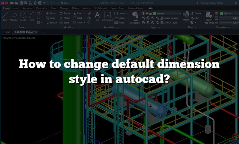 How to change default dimension style in autocad? - CADdikt
