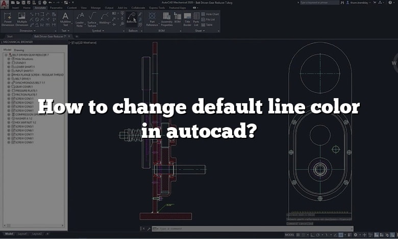 How to change default line color in autocad? - CADdikt