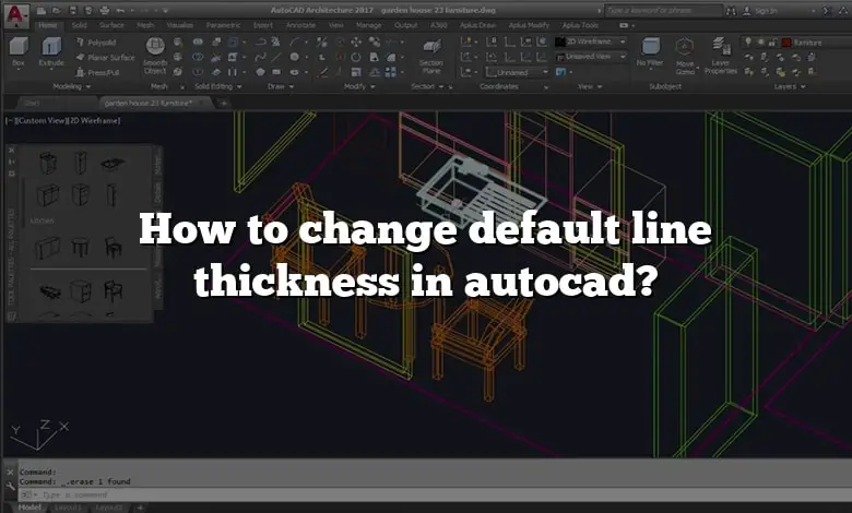 How to change default line thickness in autocad? - CADdikt