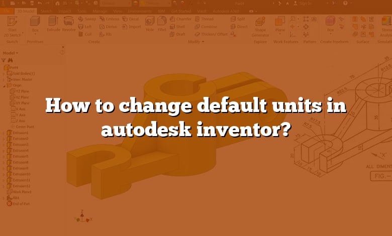 How to change default units in autodesk inventor? - CADdikt