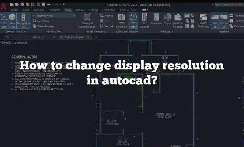 How to change display resolution in autocad? - CADdikt