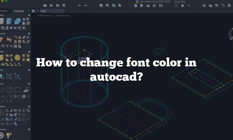 How to change font color in autocad? - CADdikt