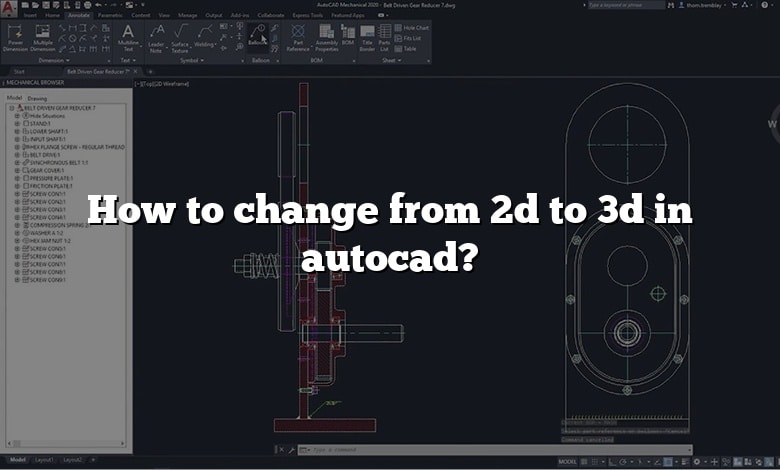 How to change from 2d to 3d in autocad? - CADdikt