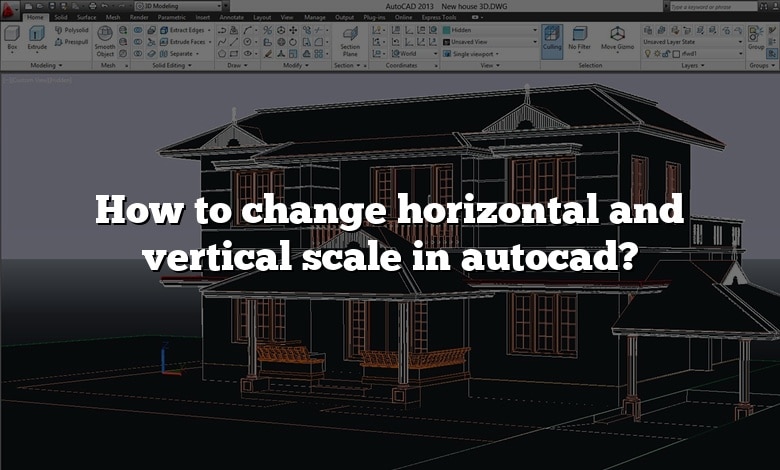 How to change horizontal and vertical scale in autocad? - CADdikt