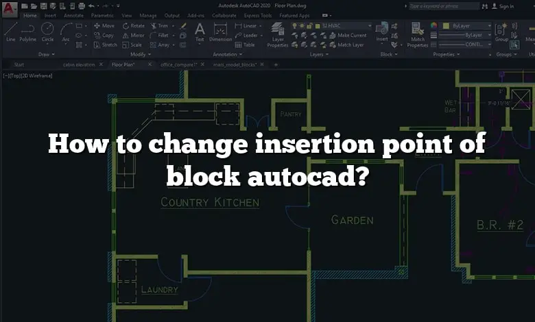 How to change insertion point of block autocad? - CADdikt